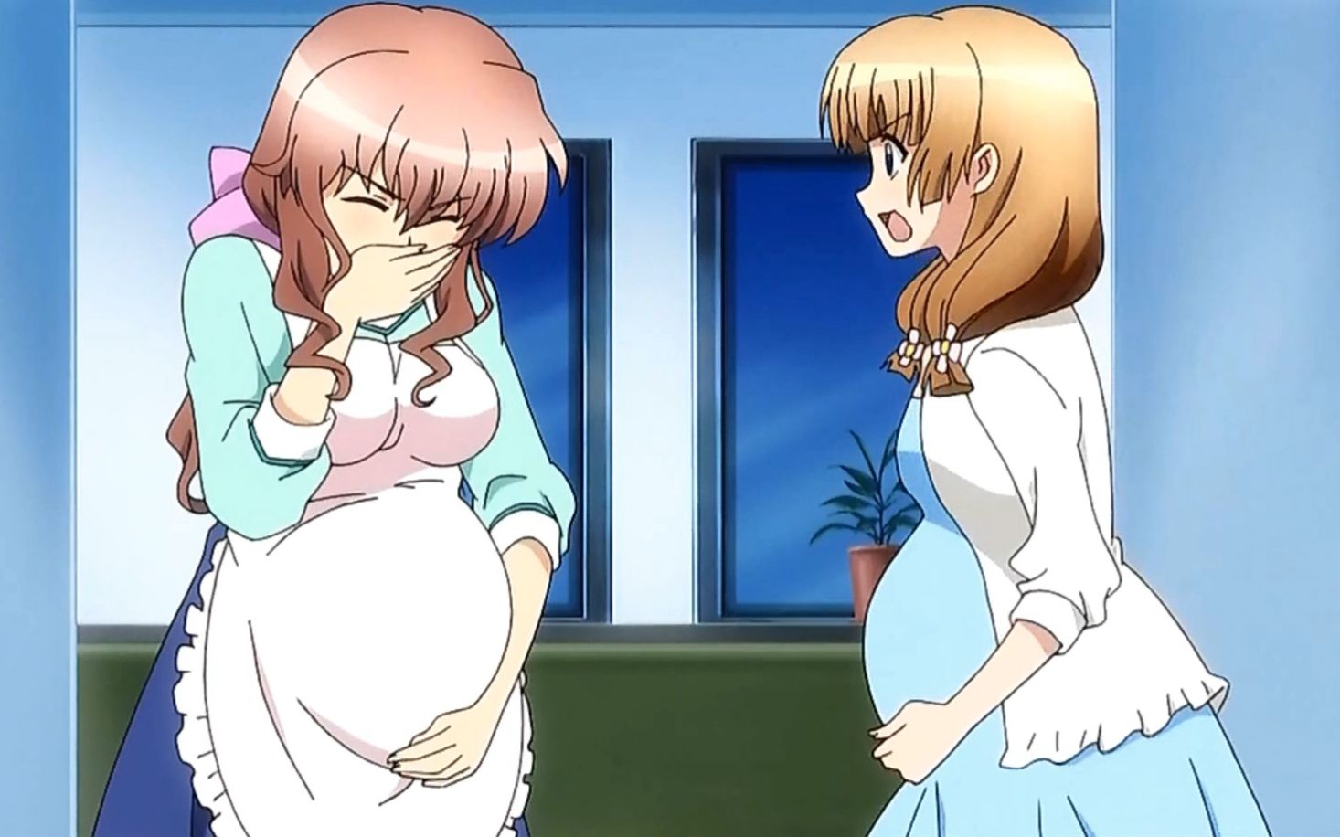 动漫中妹子肚子为何突然变大