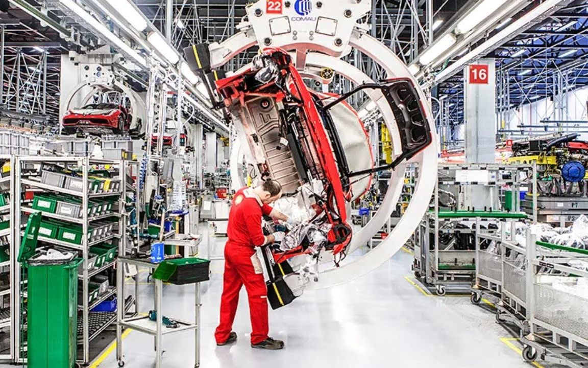 【生产线】意大利法拉利超级汽车厂内部 (机翻字幕)