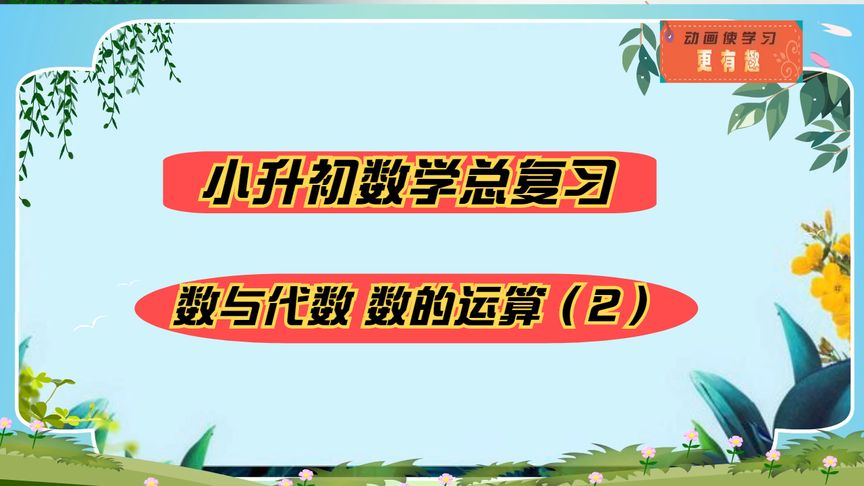 小升初数学总复习 数与代数 数的运算(2)