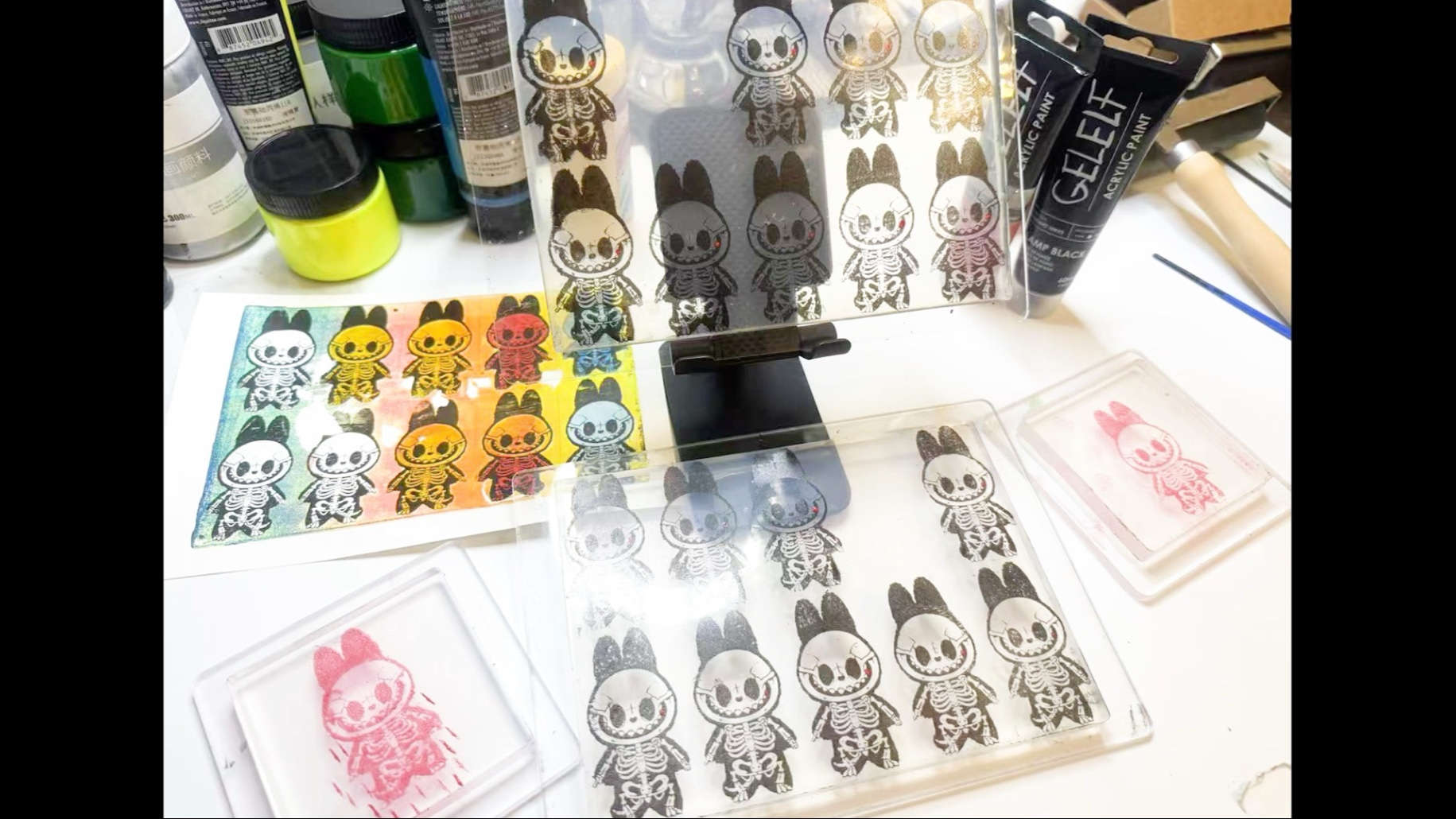 明胶版画,在家就能轻轻松松把喜欢的图印衣服上