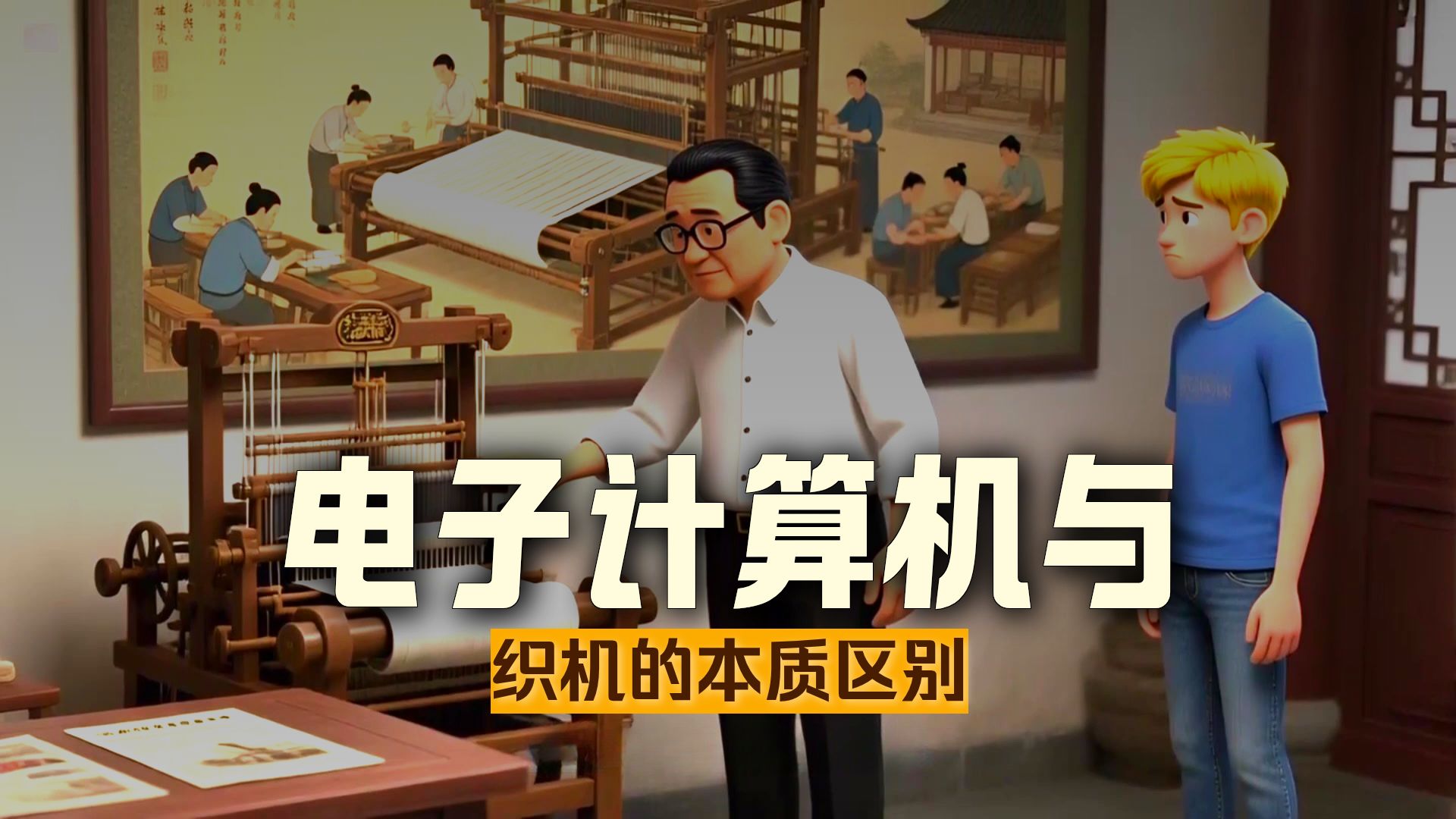 ...古代最强计算机?它根本不是电脑!| 汉代提花织机早已作古,凭它能...