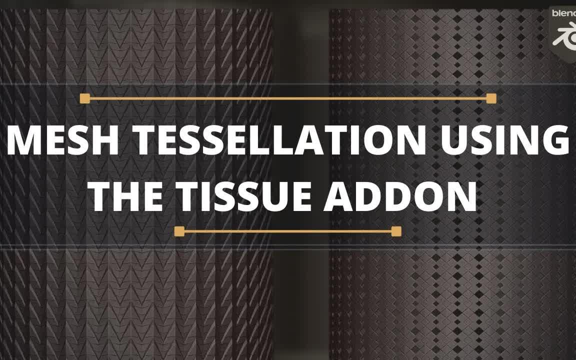 iBlender中文版插件Tissue 教程使用 Tissue Addon 在 Blender 中进行...