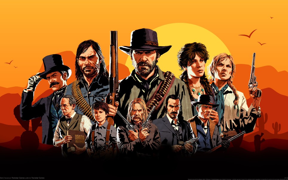 《荒野大镖客2》燃爆片段(脑溢血操作,不喜勿喷)