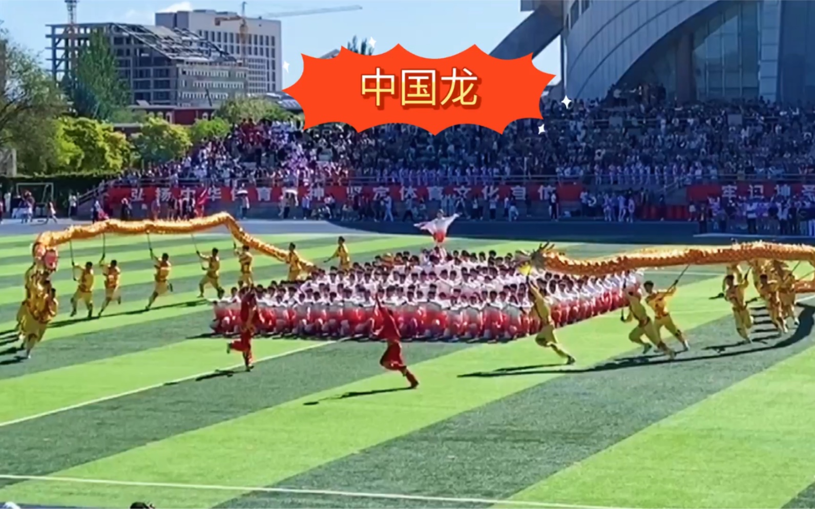大学生运动会开幕式大型武术表演《中国龙》