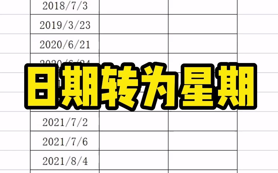 日期如何转换为中英文的星期,学习一个text函数,这些都不是事!