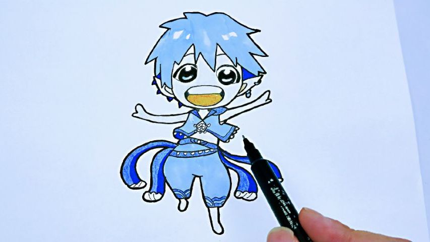 好看的叶罗丽水王子简笔画,关键画法简单又漂亮,男女生都喜欢