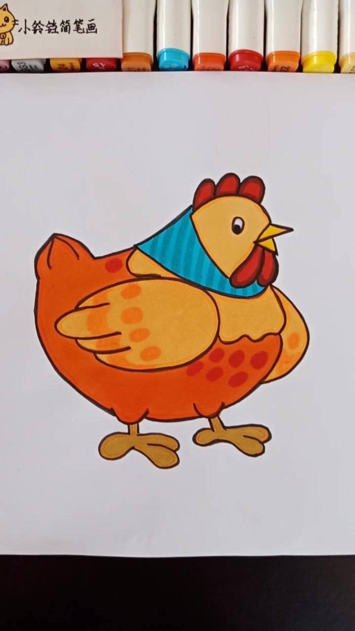 鸡妈妈 简笔画 幼儿简笔画