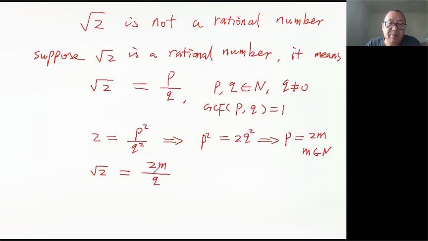 证明根号2是无理数:Prove the root 2 is an irrational number