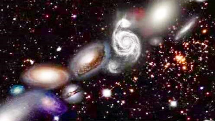 地球在太阳系里运动,太阳在银河系里运动,银河系在哪里运动?