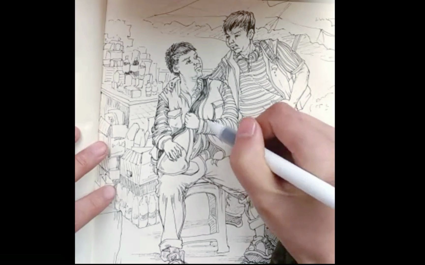 西南民族大学826命题创作速写基础作业评讲