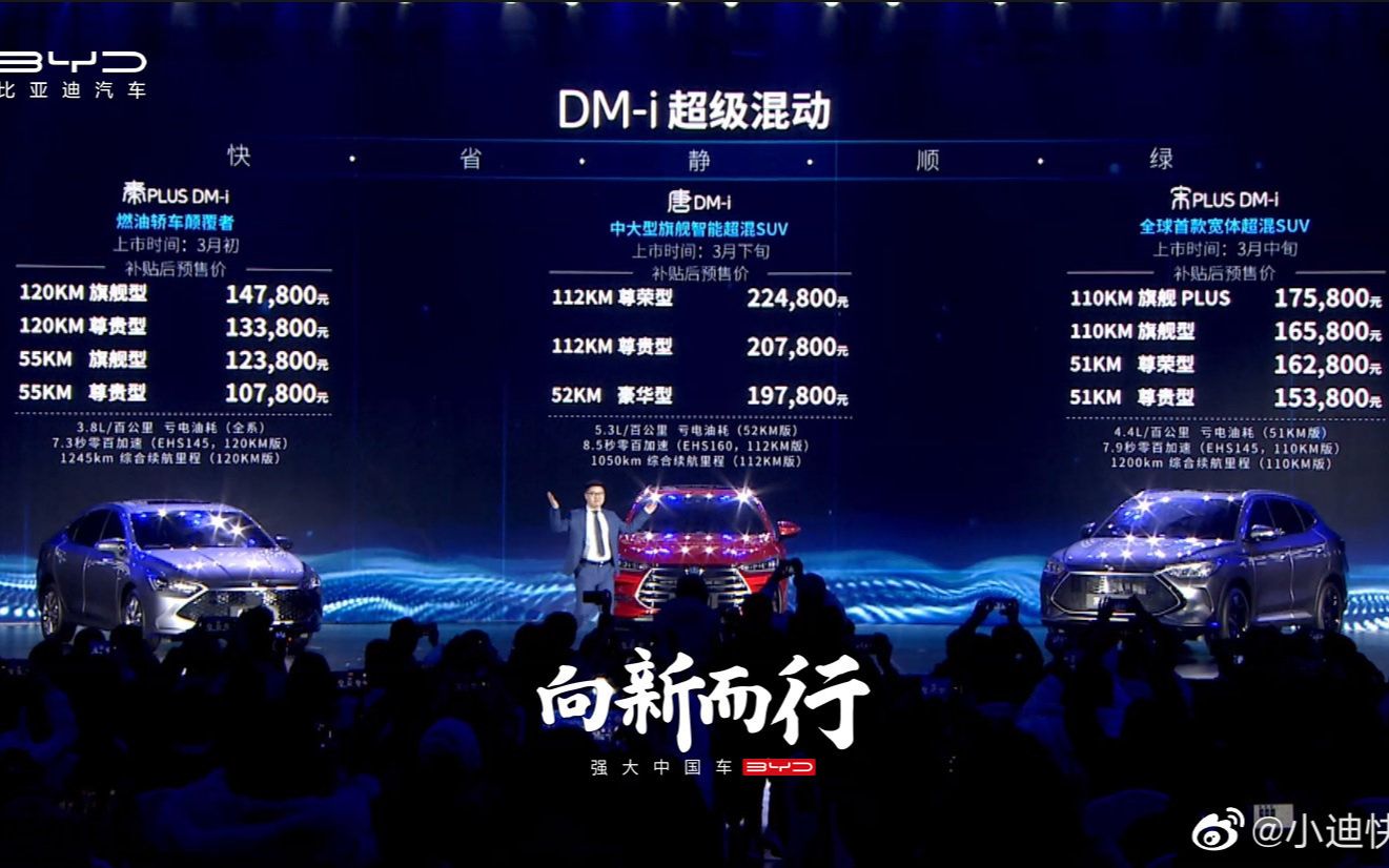 补贴后最低预售 10.78 万元起 比亚迪DM-i 家族正式发布!