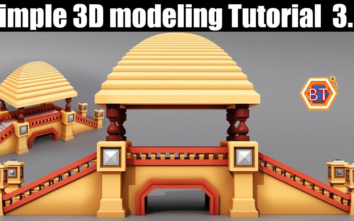 Blender 3.0简单游戏建筑建模技巧