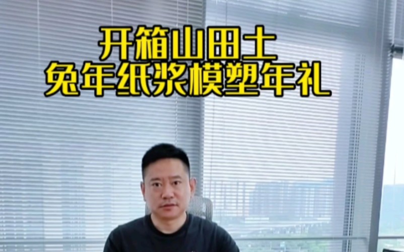 开箱2023年兔年纸浆模塑礼盒