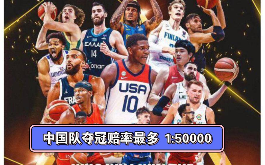 篮球世界杯夺冠赔率出炉,中国队赔率最多