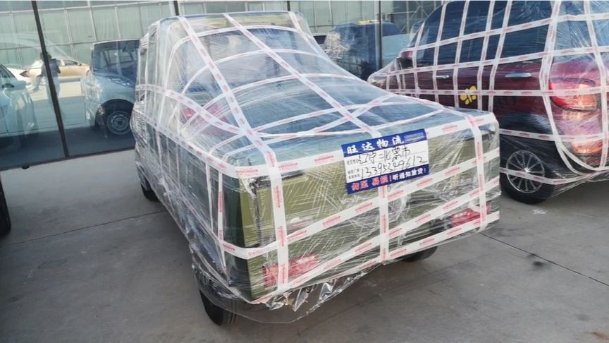 今日阳光款四门四座开云皮卡电动小货车超级好看实用