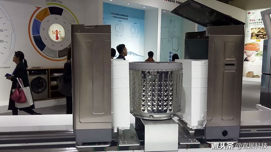 妈妈们看看常用的滚筒洗衣机的构造~TCL 洗衣机动态展示图2