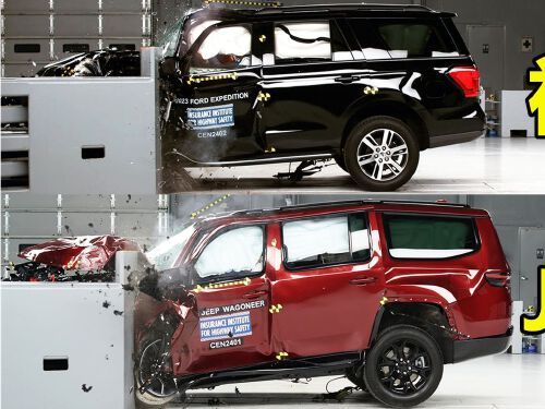 车身越大越安全吗?三款大型SUV碰撞测试对比,眼见为实!