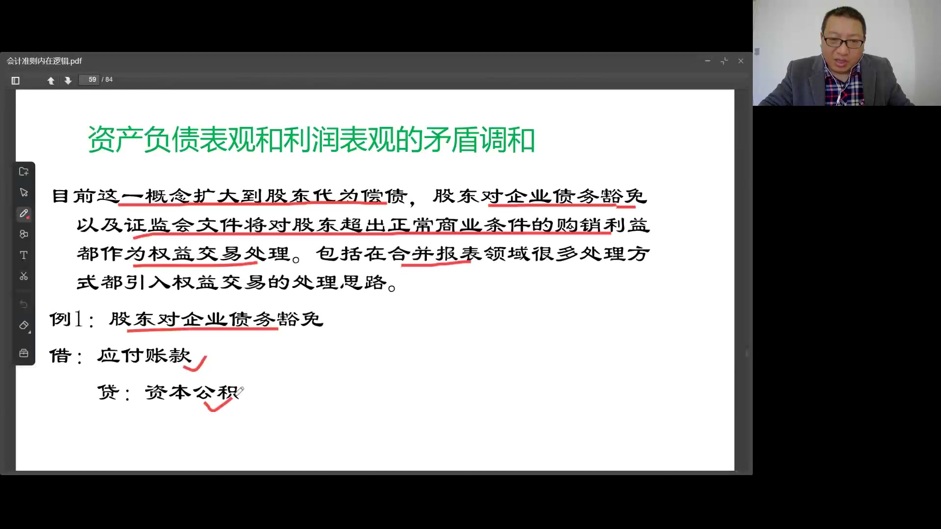 【会计准则内在逻辑4】(资产负债表观和利润表观矛盾调和)--授课老师:...