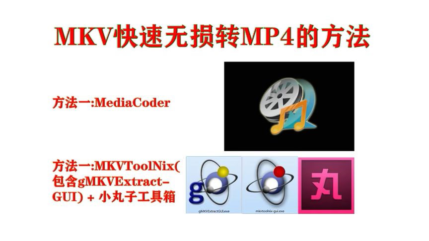 「电脑软件」动漫电影MKV格式快速无损转换MP4的简单方法