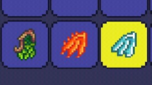 [很好君]《泰拉瑞亚》冰※火※叶翅膀的比较