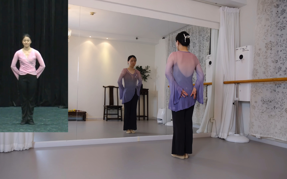 唐诗逸徒手身韵组合【穿手组合一】给自己扣动作20220310,就这个...
