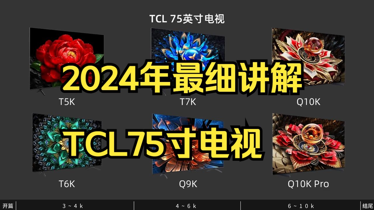 2024年最细讲解TCL75寸电视!祝大家买电视都不踩坑 ,电视机怎么选?