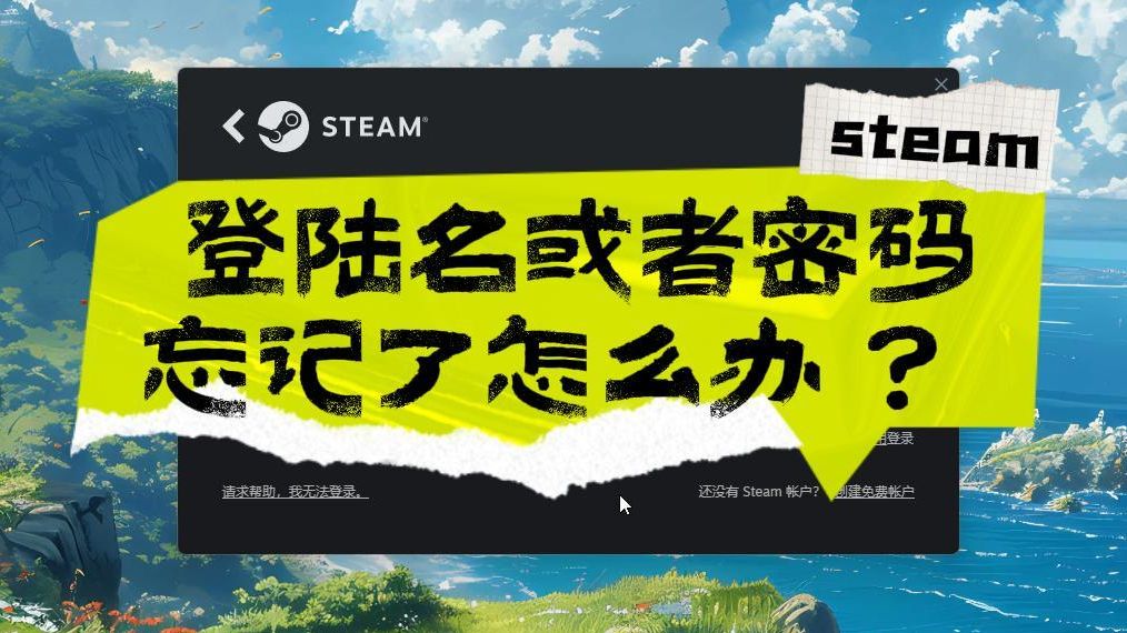 steam密码忘记了怎么办?captcha响应无效怎么办?