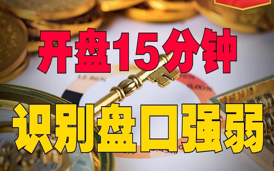个股分时(七):集合竞价关键15分钟,看懂盘口强弱,短线先发制人的秘密...