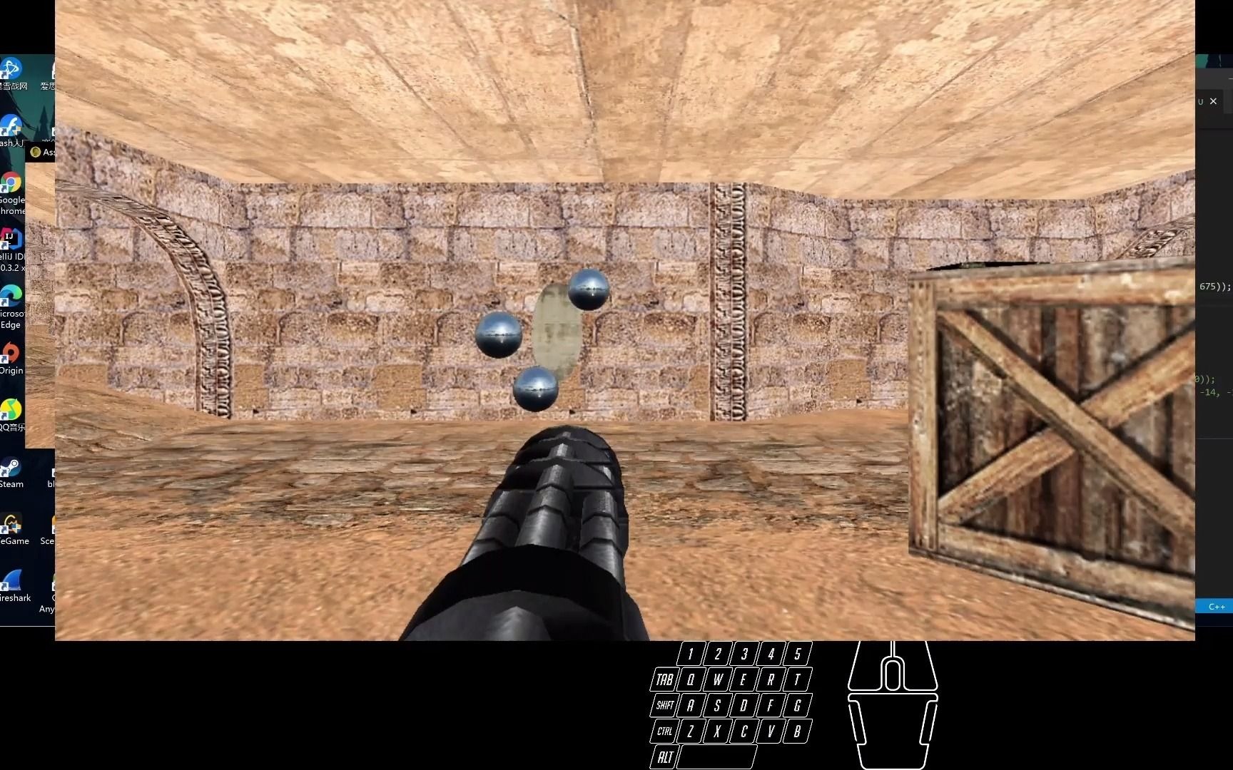 一学期opengl写出来的3d世界
