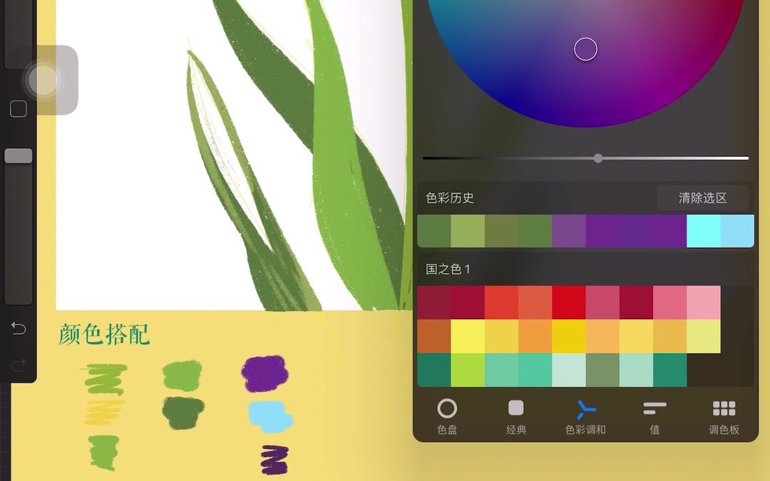 procreate植物简单小插画|日常绘画|适合新手小课程