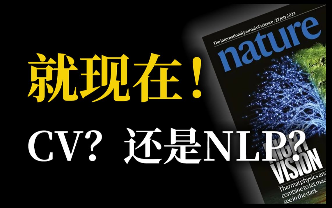 研究生求救!NLP和CV,到底选择哪个方向比较好研究和发paper?