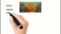 学英语词源知识之ment头脑 英语单词记忆英语学习方法视频