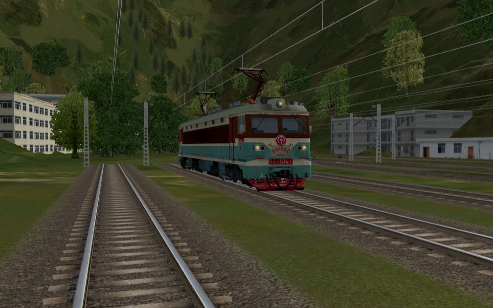 OR模拟火车 SS3B—5141 车次:5635 内江——昭通(内江—大山铺)区间