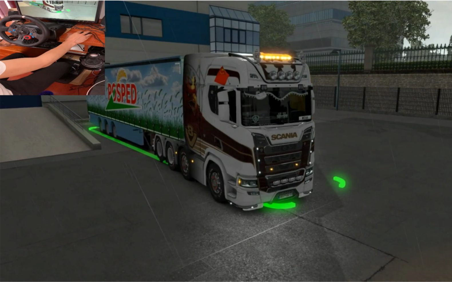 欧洲卡车模拟2手动挡驾驶学习倒车入库。久违的感觉