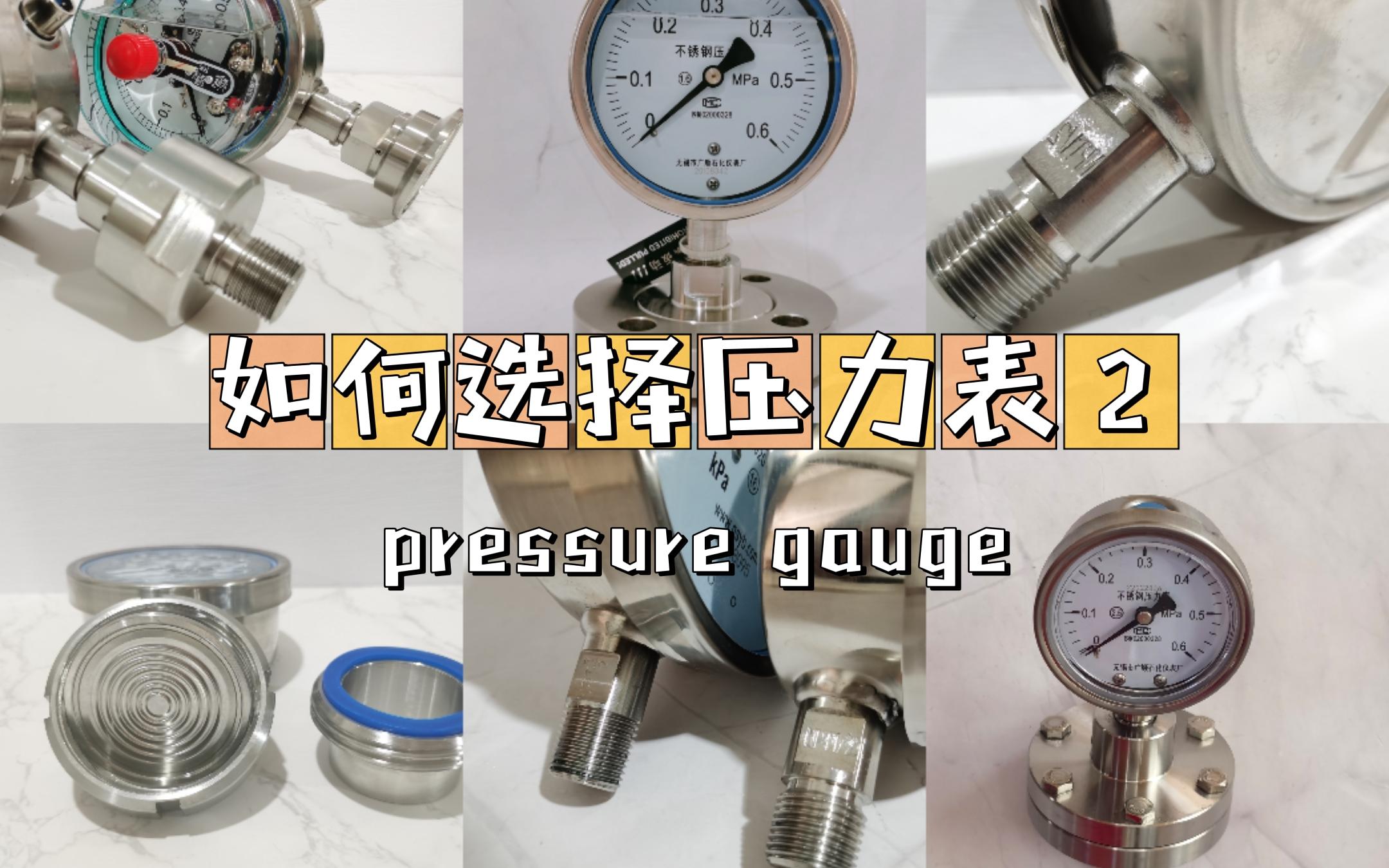 如何选择压力表#2|不锈钢压力表|隔膜压力表|膜片衬四氟|法兰密封