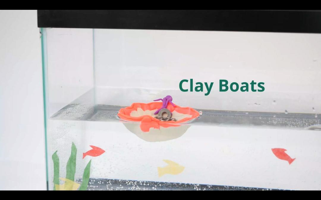 在家科普小实验:粘土船