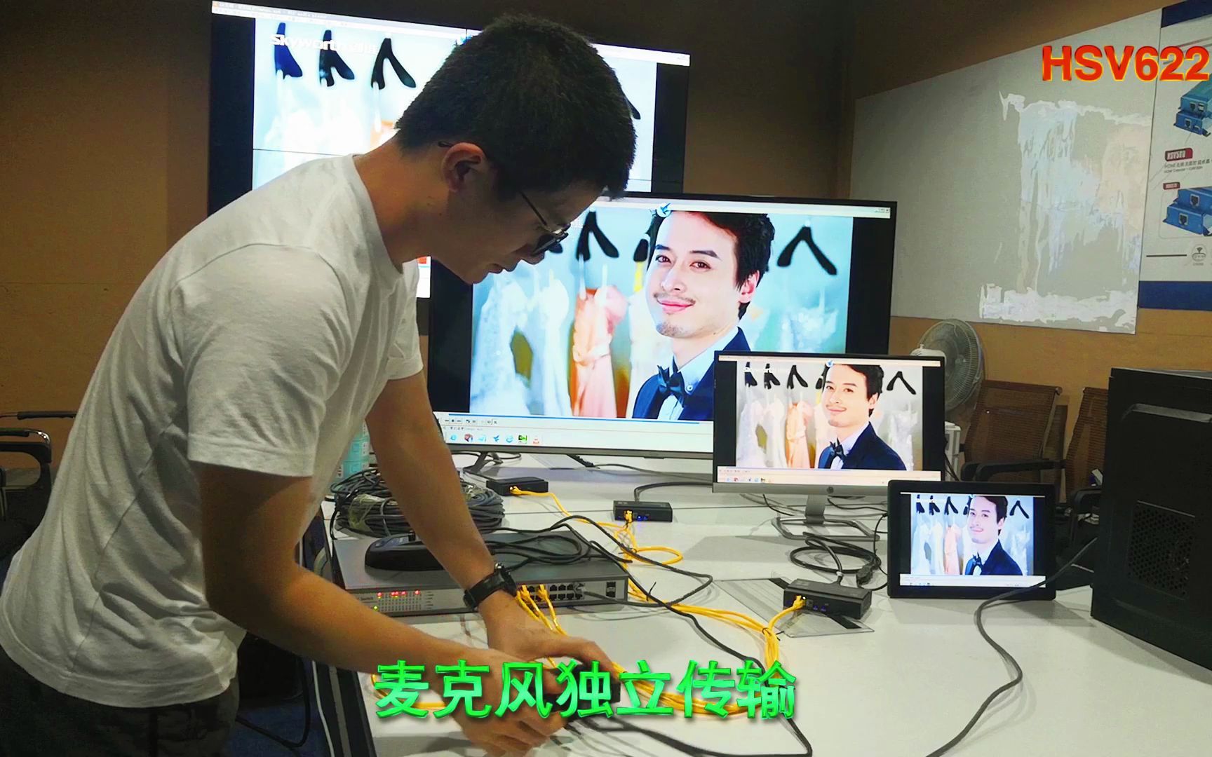 妙联宝 HDMI延长器4K高清音视频转网线传输100米PoE供电一发多收