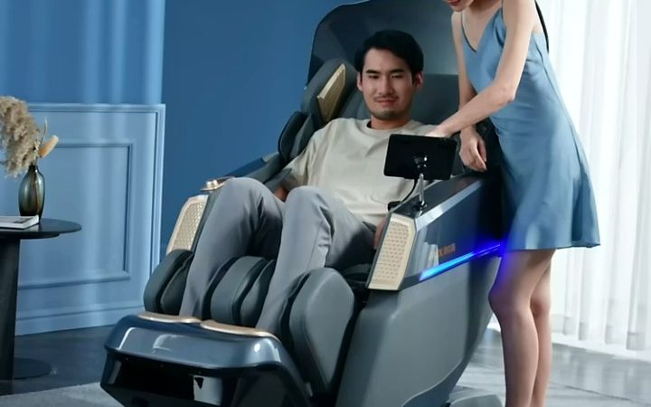 奥克斯(AUX) 按摩椅家用全身双SL导轨机械手全自动智能语音多功能...