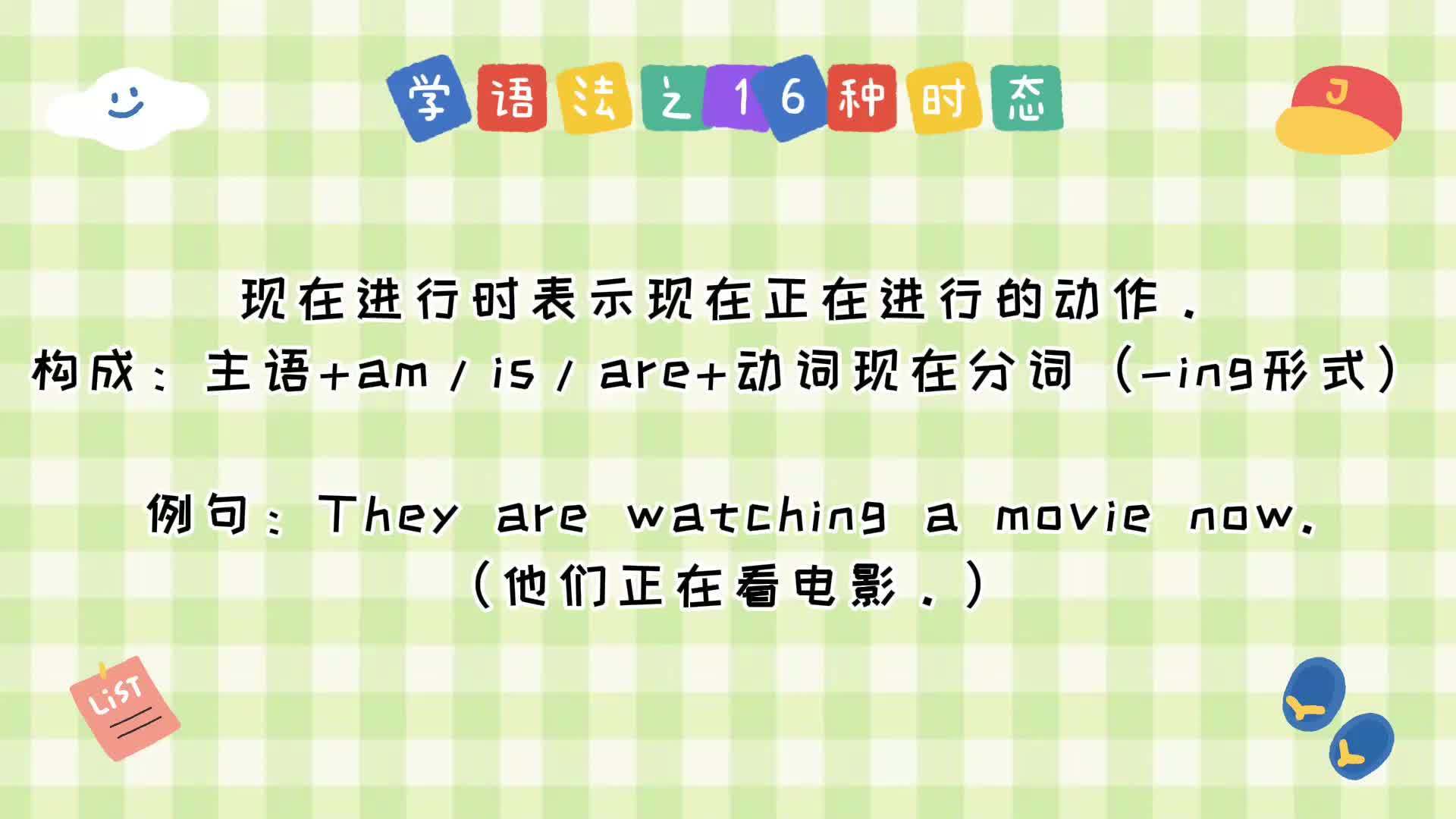 零基础英语语法之16种时态:现在进行时详解