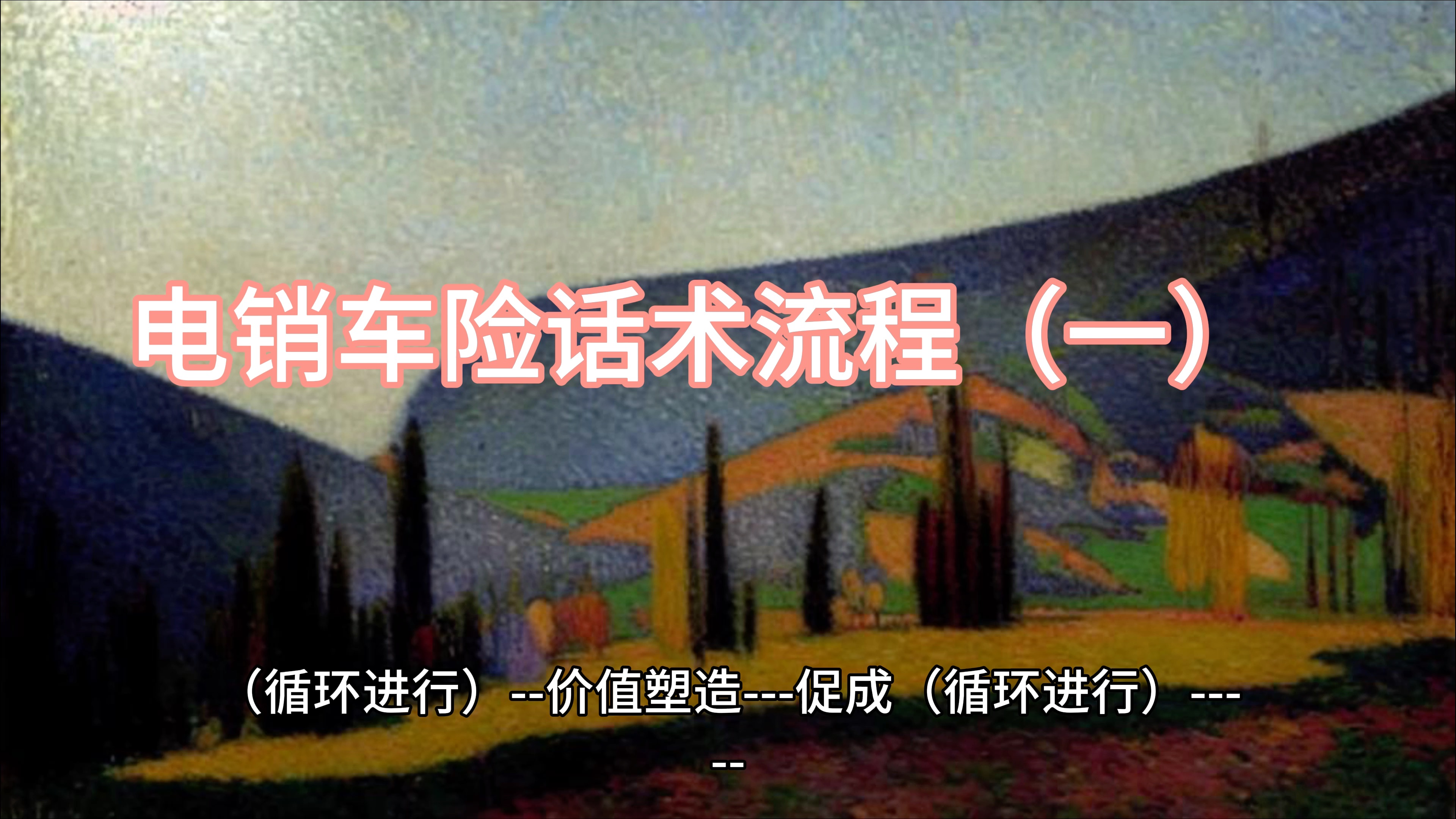 车险电销中心全流程话术流出,很多车险业务员惊呼专业