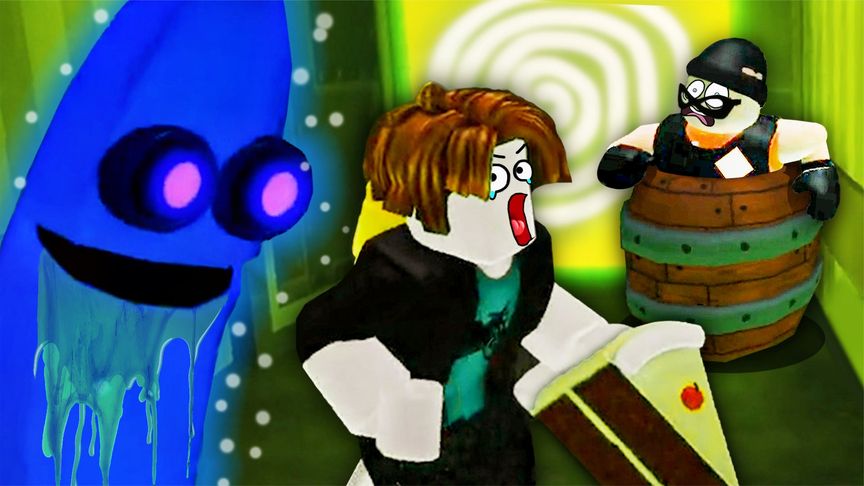 Roblox可怕的香蕉 我被变异的大香蕉一口给吞了 阿波兔屌德斯