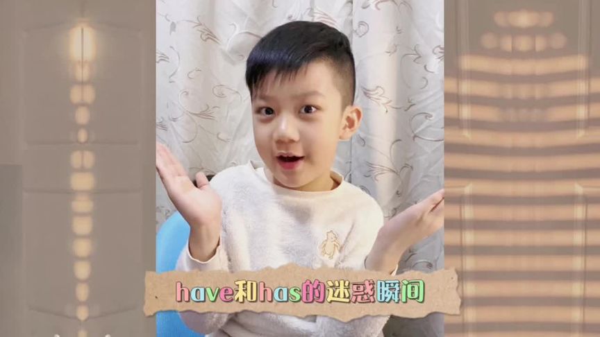 have 和 has的用法 今日讲语法哦