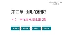 九年级数学上册北师大版 第24集 平行线分线段成比例