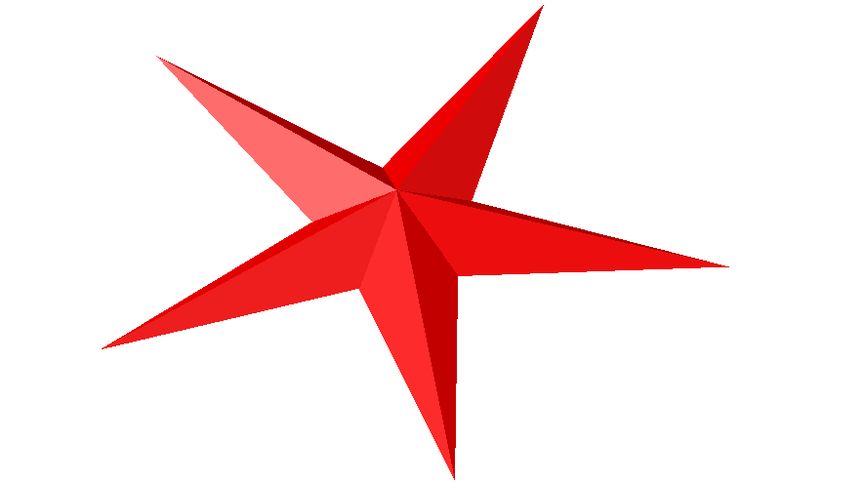 CAD建模技巧:如何用最简单最快的方法画三维五角星?三分钟学会