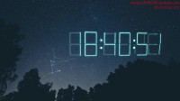[桌面秀]动态桌面星空璀璨3D时钟