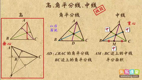 学霸笔记:三角形中的线段