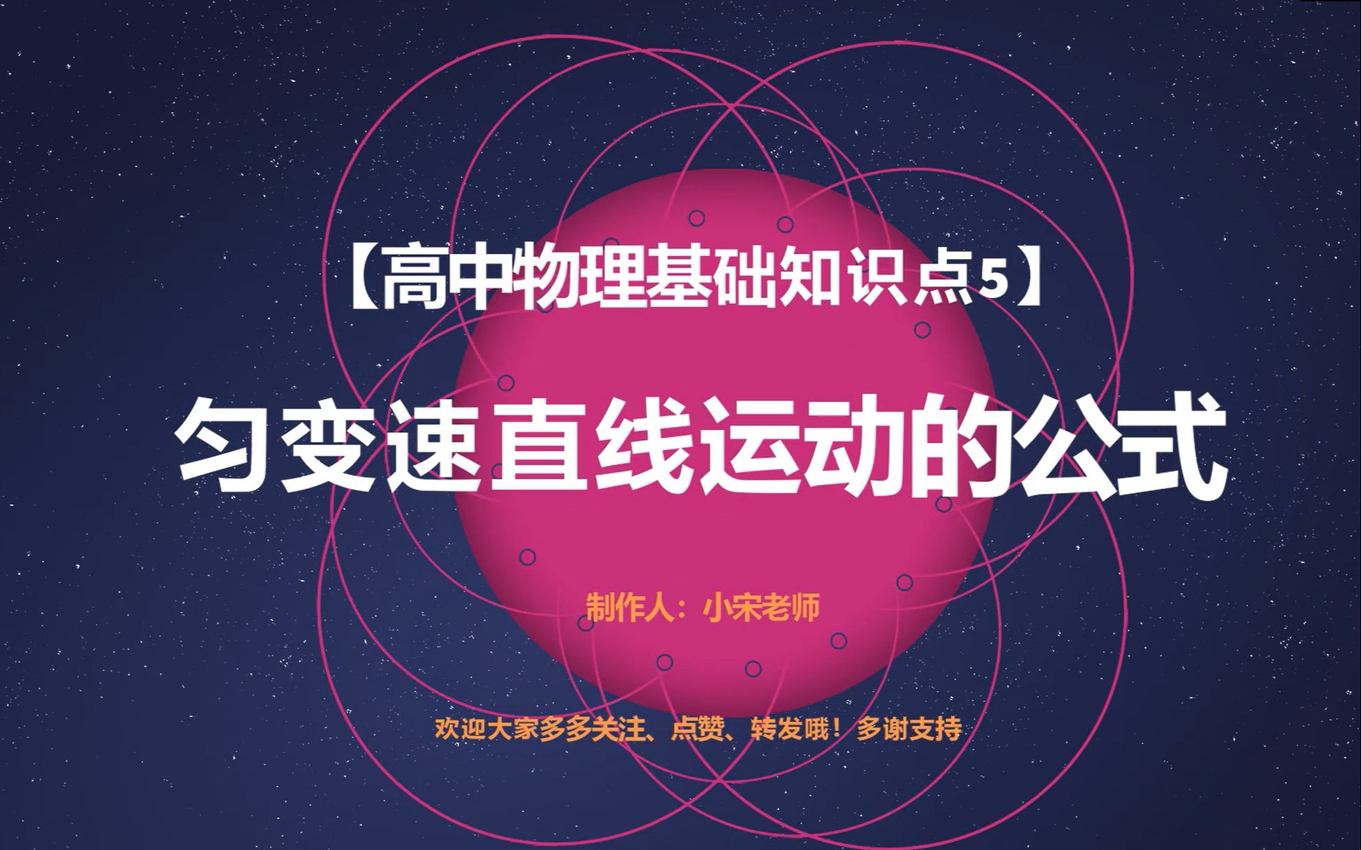 【高中物理基础知识点5】匀变速直线运动公式的推导记忆与选择策略