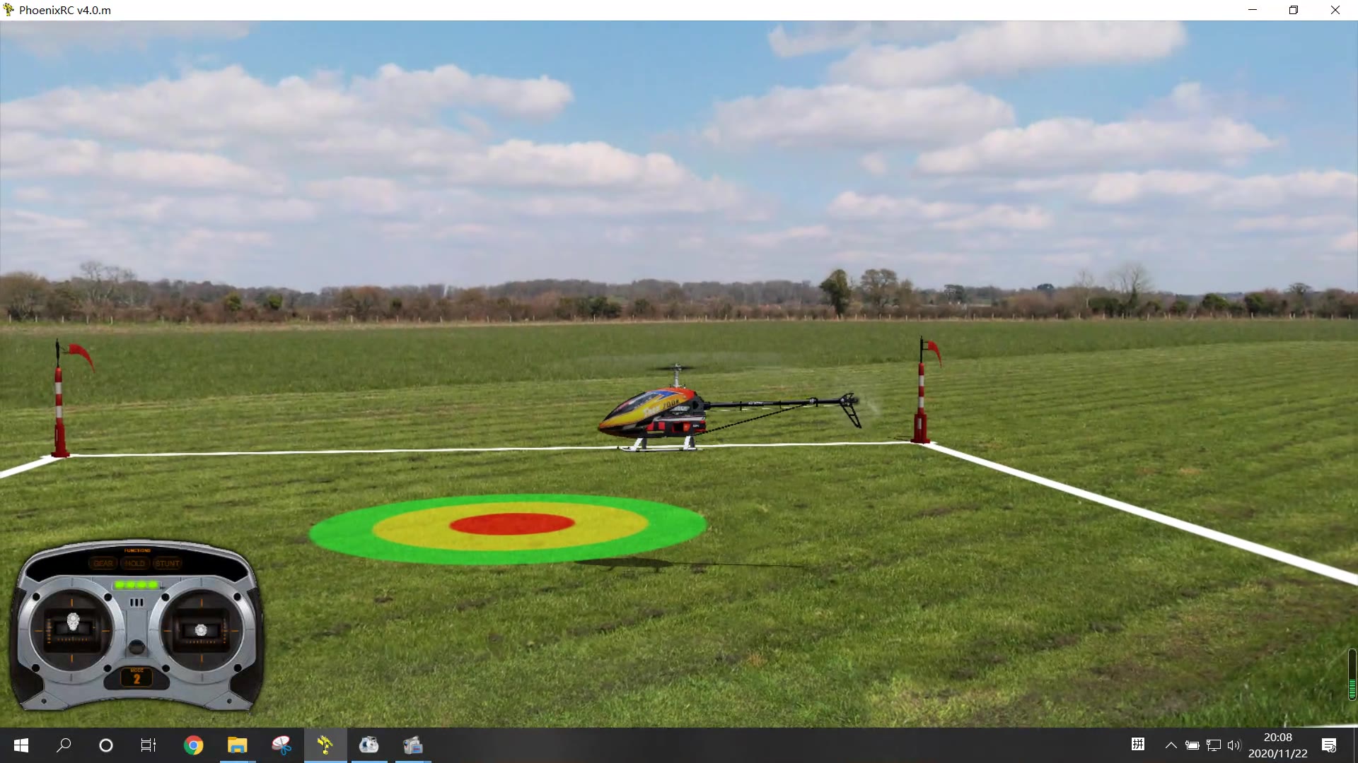 2020.11.22 八面悬停(凤凰模拟器 机型700E)