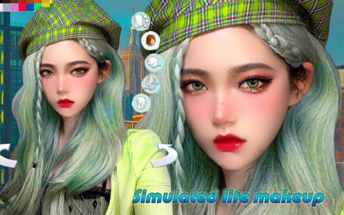 【妆容分享】异次元AI感·机器仿生拟人妆容 | Simulated Life Makeup ...