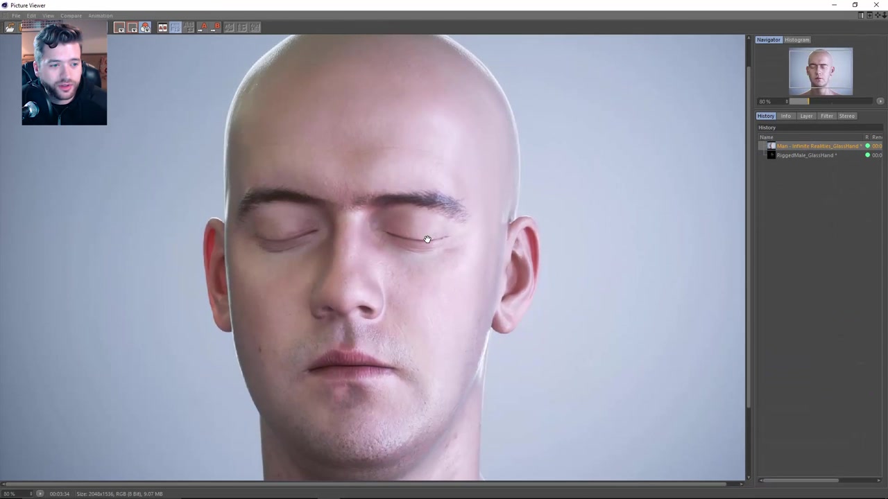【C4D教程】OC人体皮肤材质制作